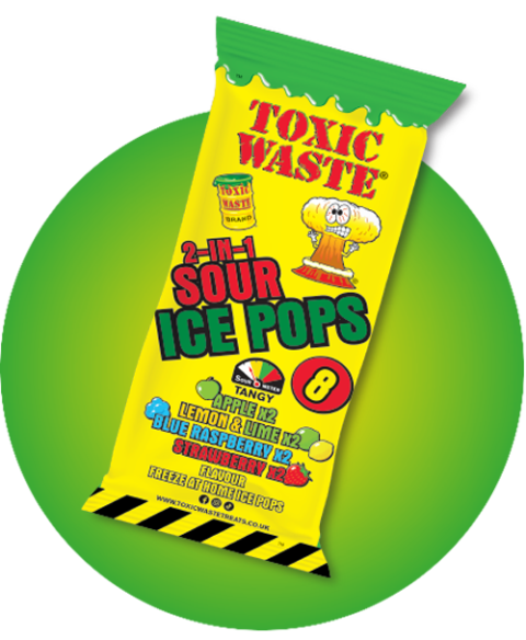 Sour Ice Pops - Toxic Waste Treats